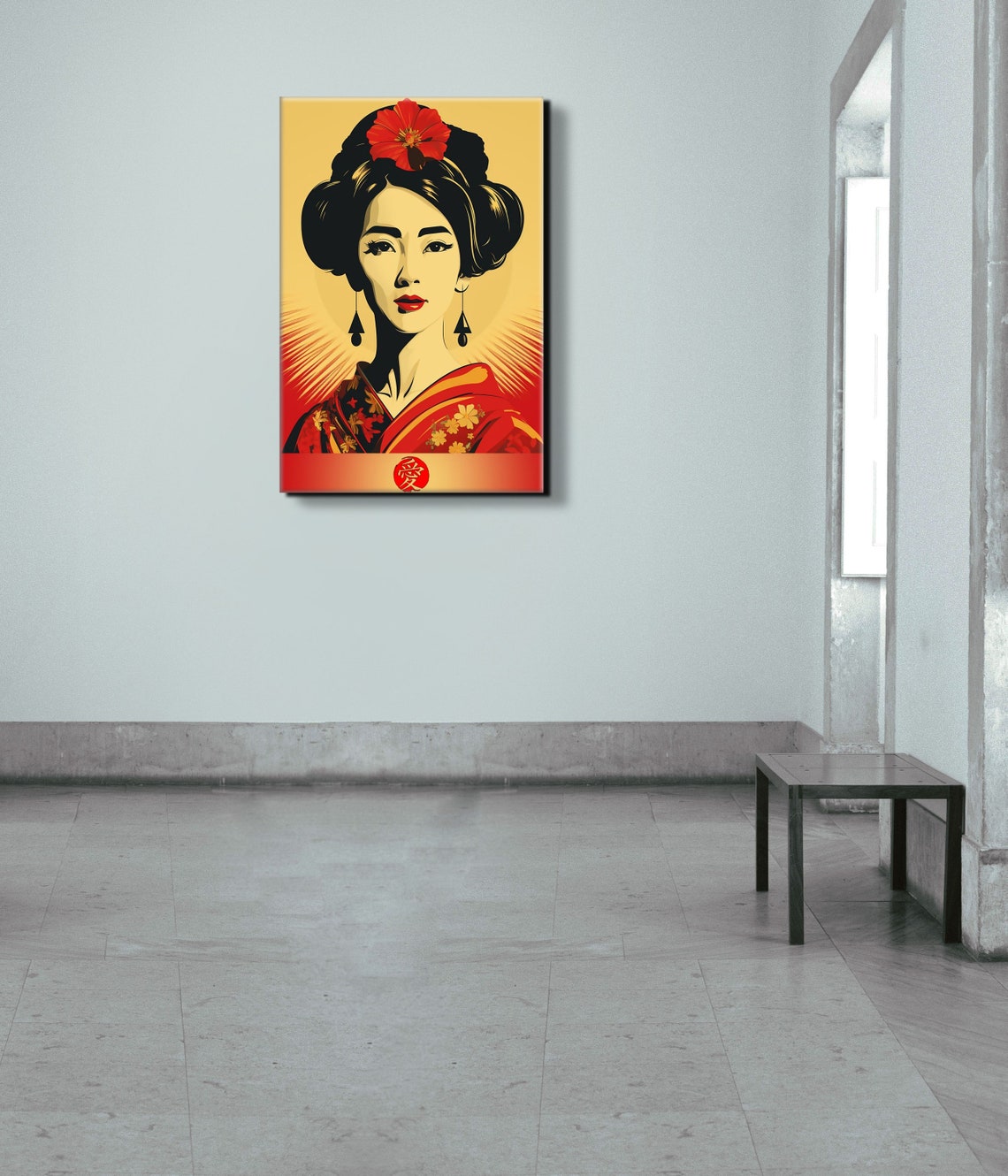 Vintage Geisha Poster 5 Art Nouveau Design Unique Art Wall Decor Art ...