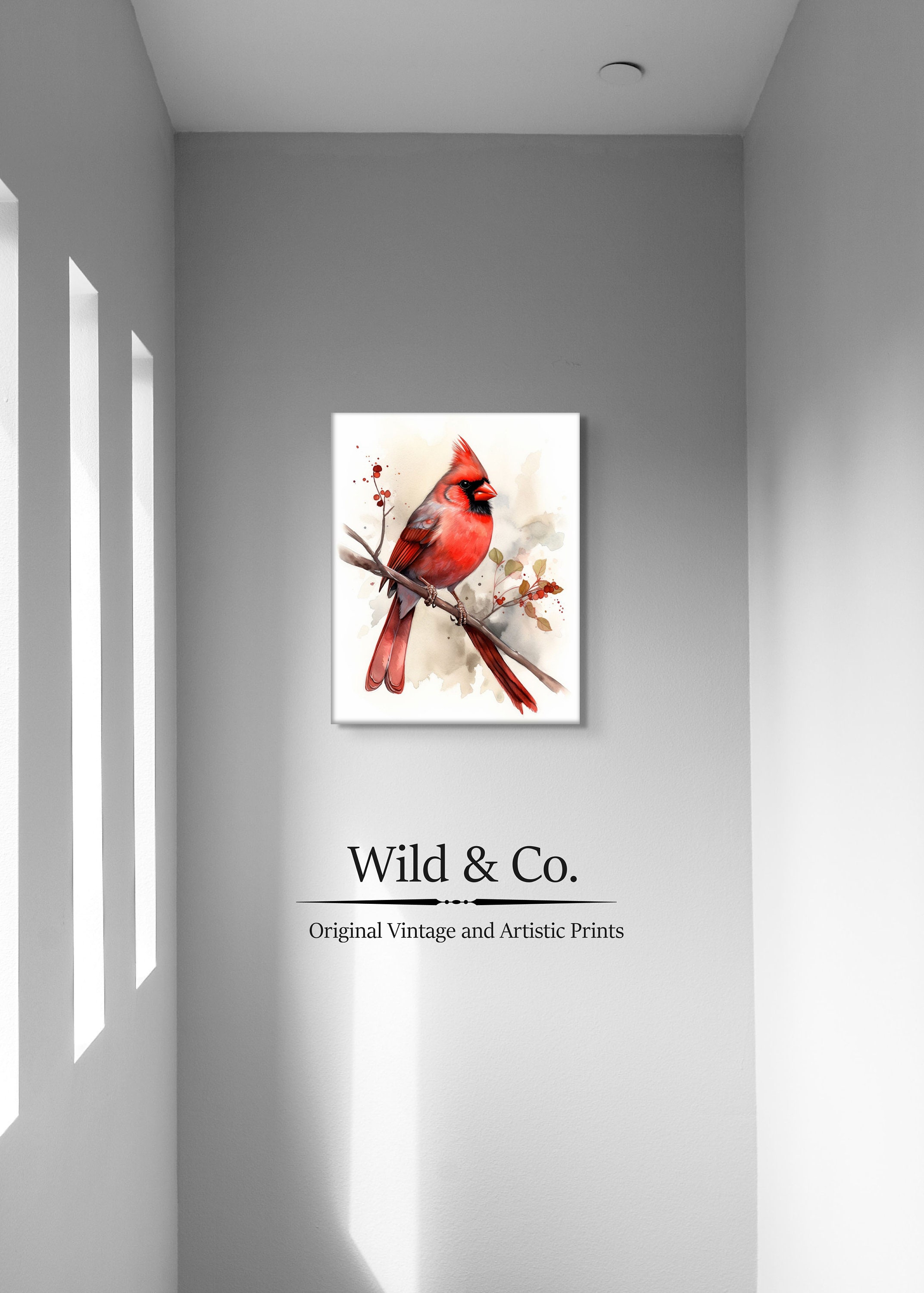 Northern Cardinal | Cardinal Bird Art Print | Watercolor Bird Print ...
