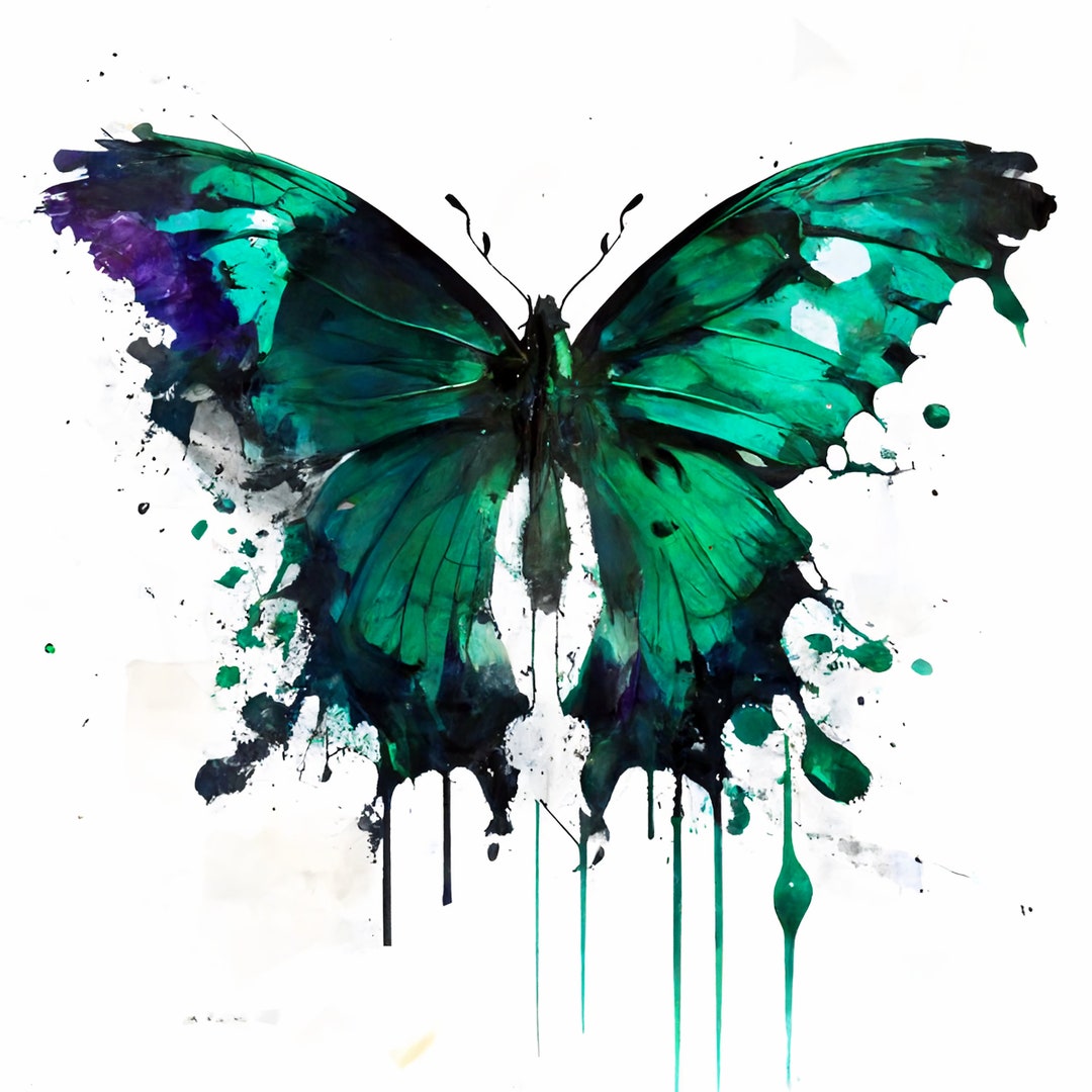 Gyotaku Style Butterfly Print, Spring Wall Decor (digital Download) - Etsy