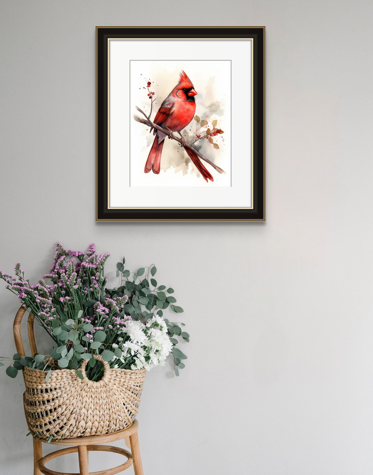 Northern Cardinal | Cardinal Bird Art Print | Watercolor Bird Print ...