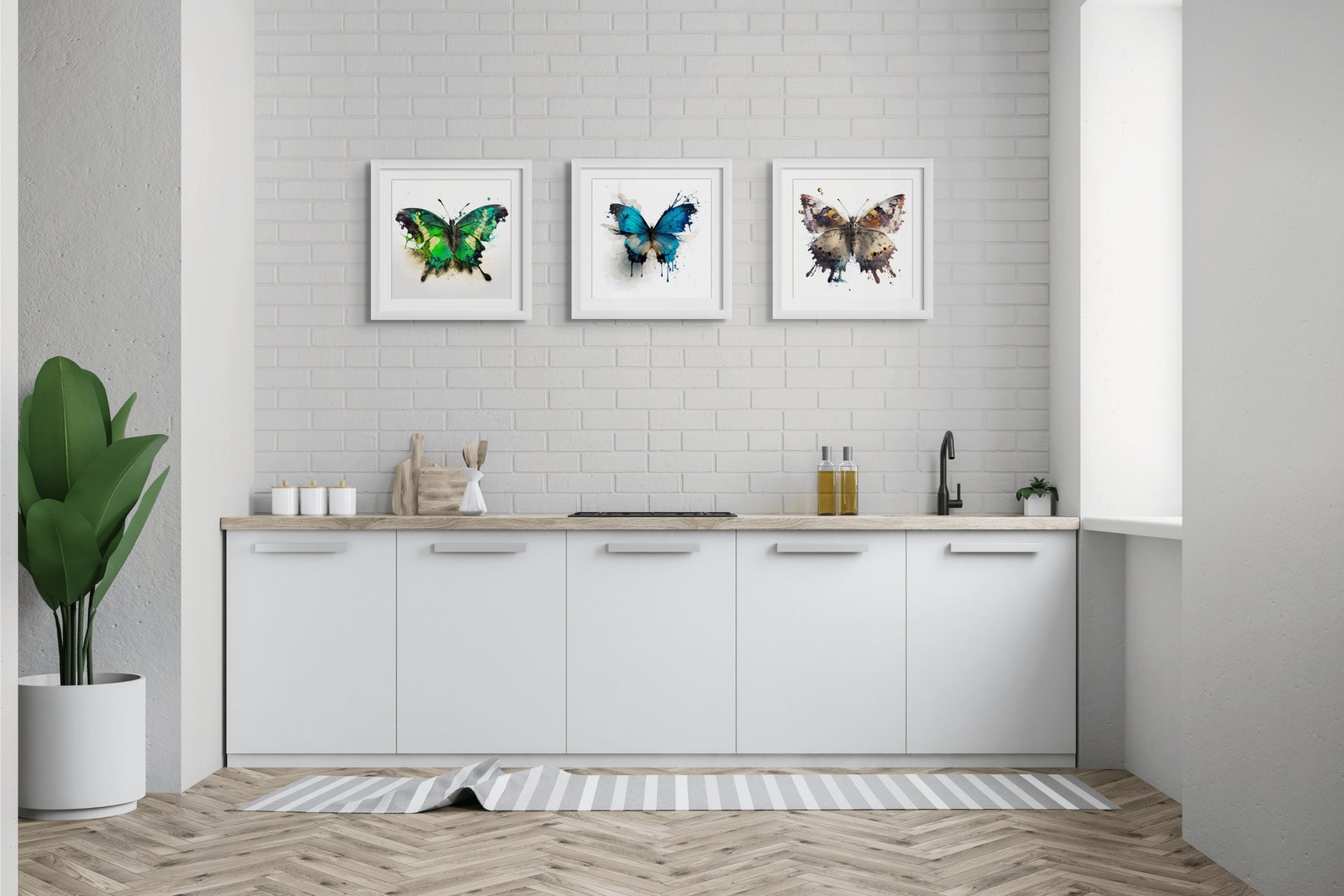 Gyotaku Butterfly Print, Vibrant Spring Wall Decor (digital Download ...