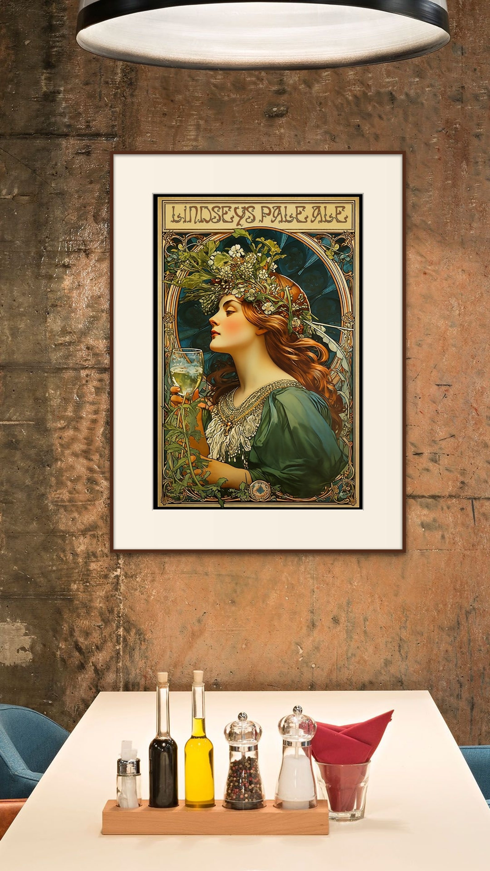 Celtic Beer Poster New Art Nouveau Mucha Print Cottagecore Decor Art ...