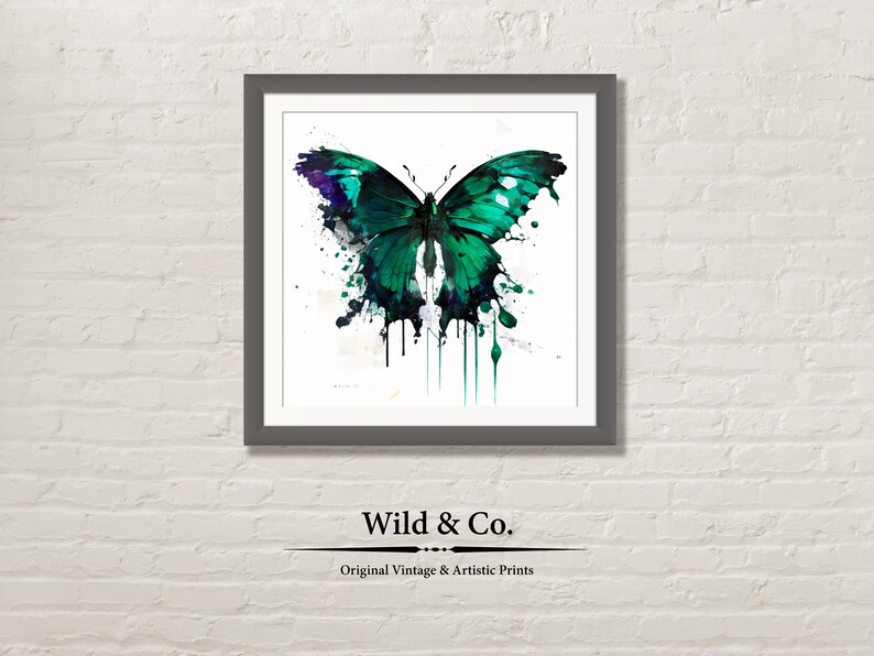 Gyotaku Style Butterfly Print, Spring Wall Decor (digital Download) - Etsy