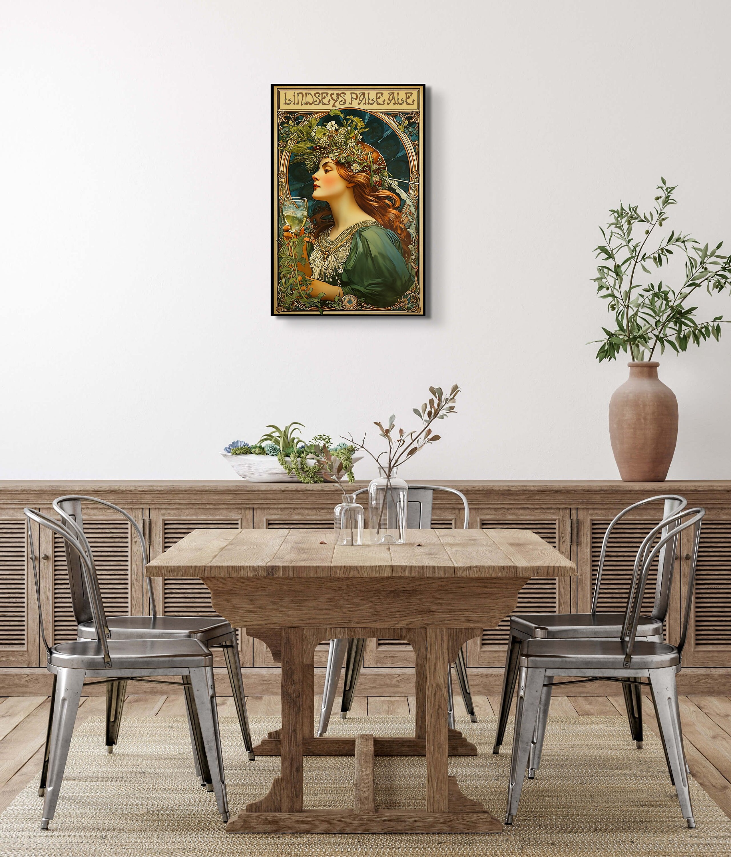 Celtic Beer Poster | New Art Nouveau | Mucha Print | Cottagecore Decor ...