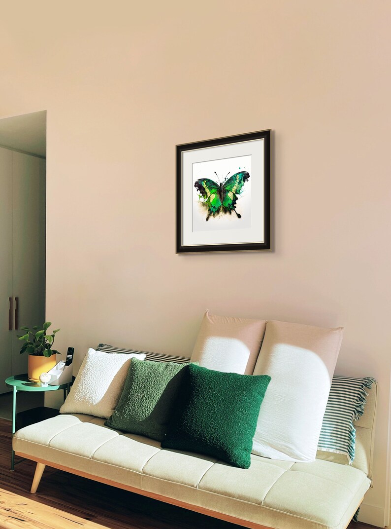 Gyotaku Butterfly Print, Contemporary Insect Art (digital Download) - Etsy