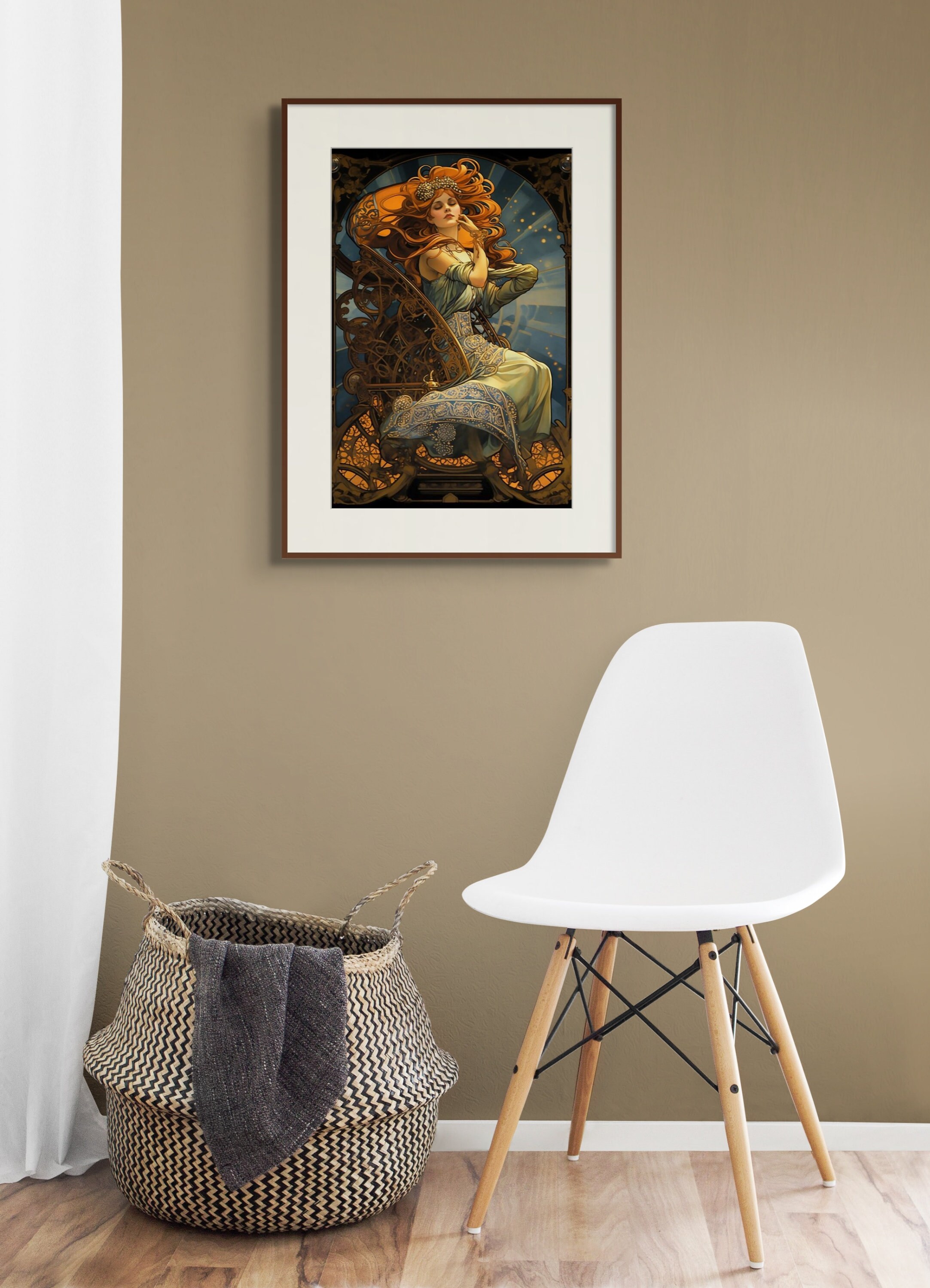 Celtic Princess Art Nouveau Poster | Goddess Decor (digital Download ...