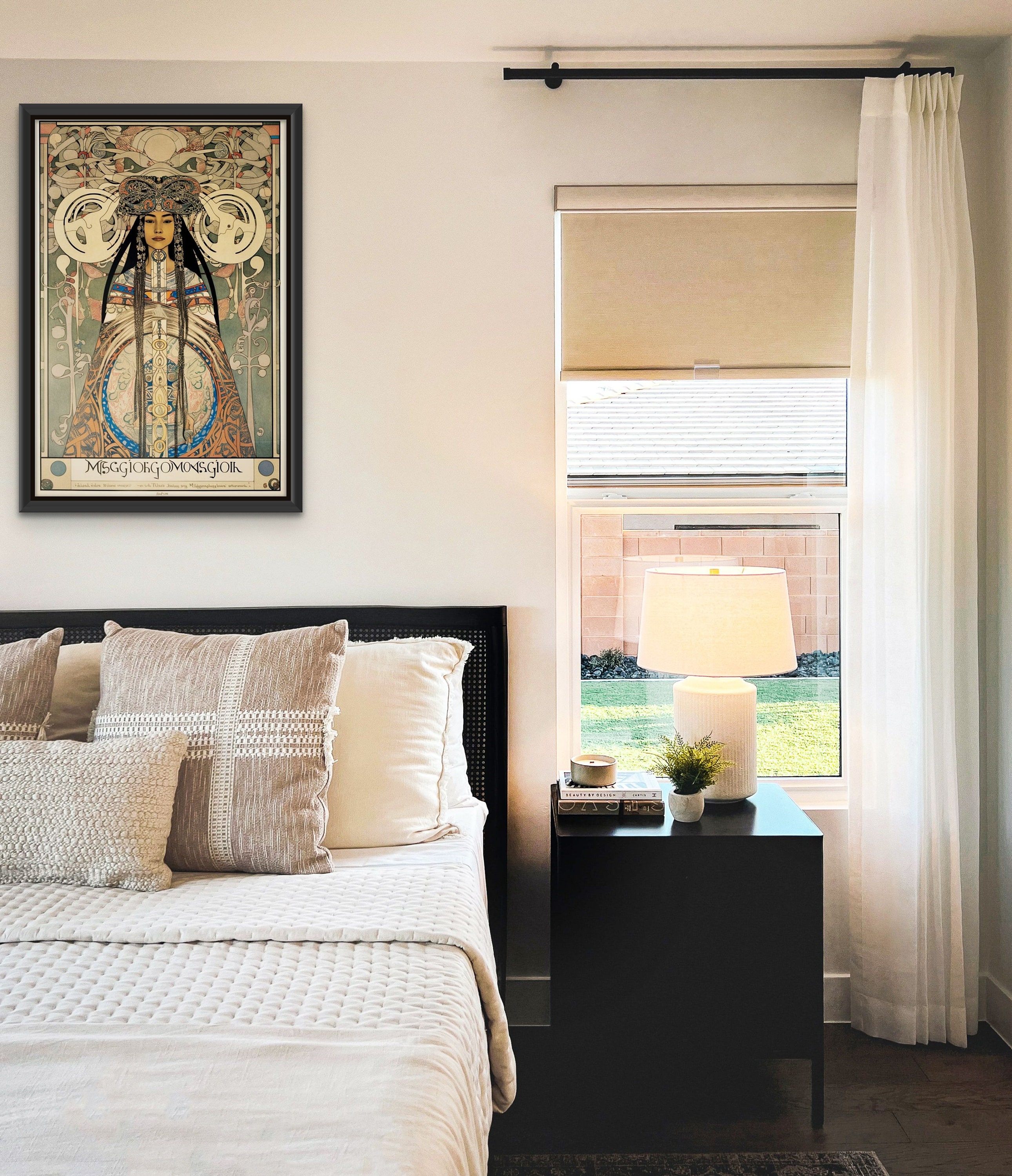 Native Woman Art Print | Art Nouveau Art | Mucha Print | Mucha Poster ...