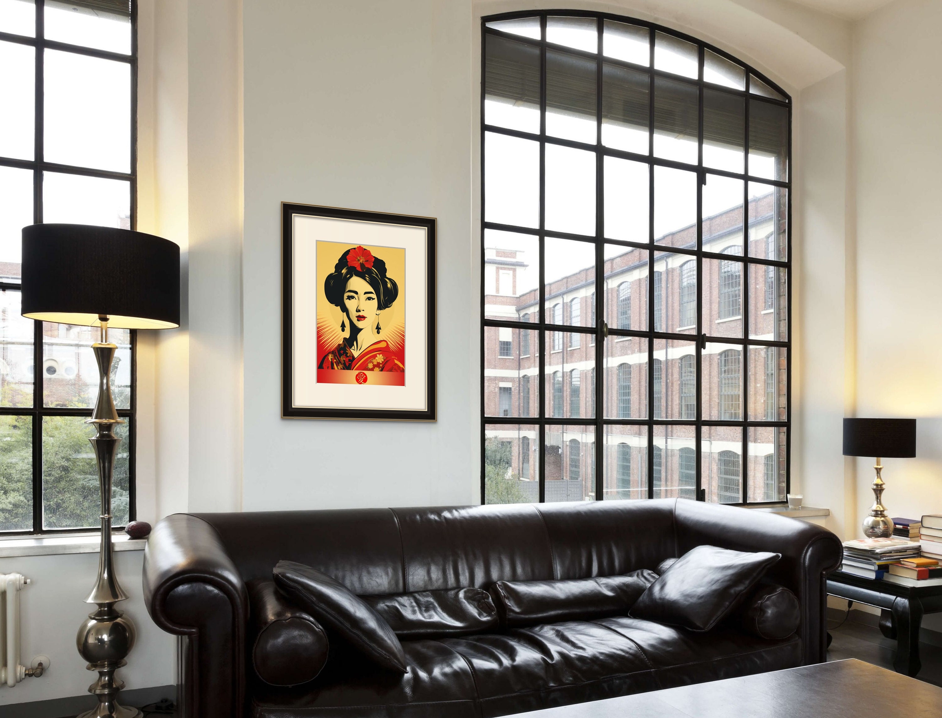 Vintage Geisha Poster #5 | Art Nouveau Design | Unique Art Wall Decor ...