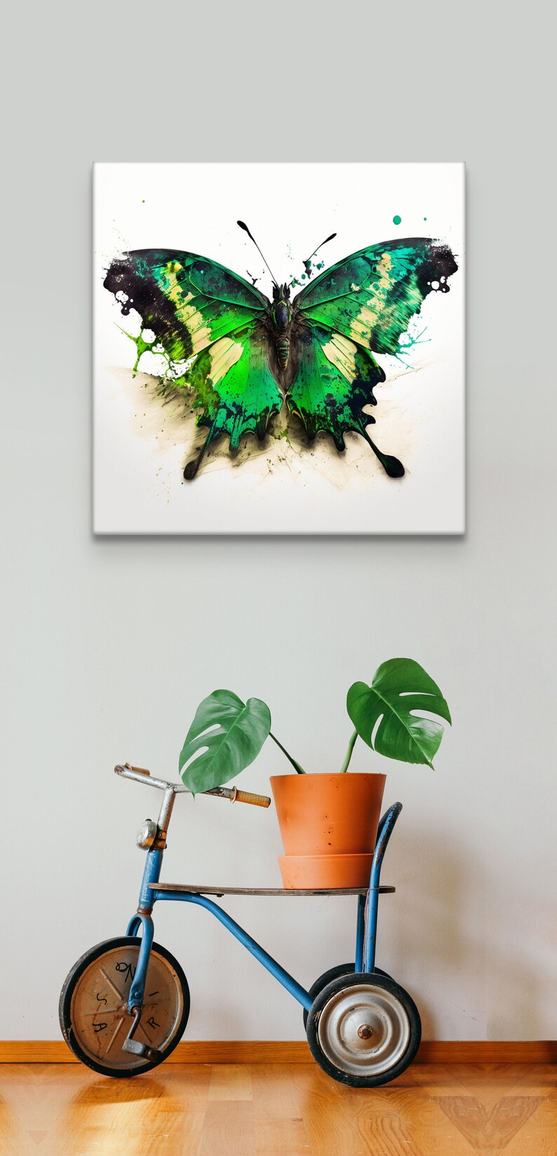Gyotaku Butterfly Print, Contemporary Insect Art (digital Download) - Etsy