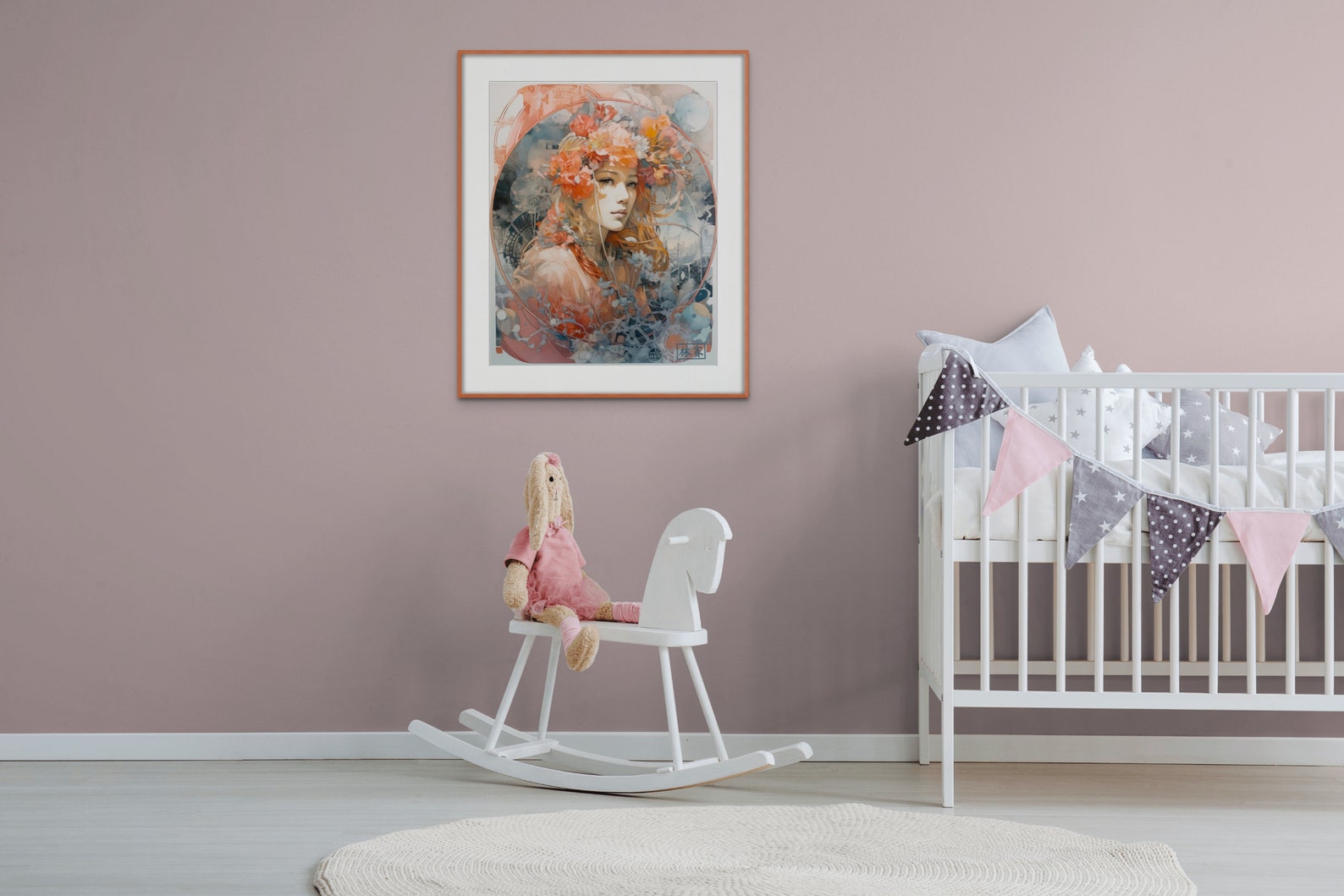 Flower Child Art Nouveau Print Divine Feminine Art Mucha - Etsy