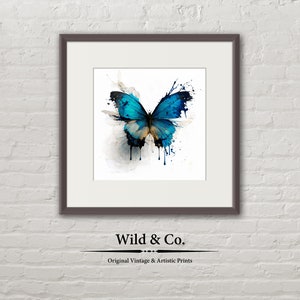 Gyotaku Butterfly Print, Vibrant Spring Wall Decor (digital Download ...