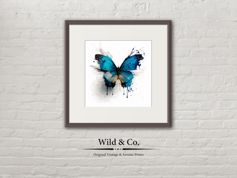 Gyotaku Butterfly Print, Vibrant Spring Wall Decor (digital Download ...
