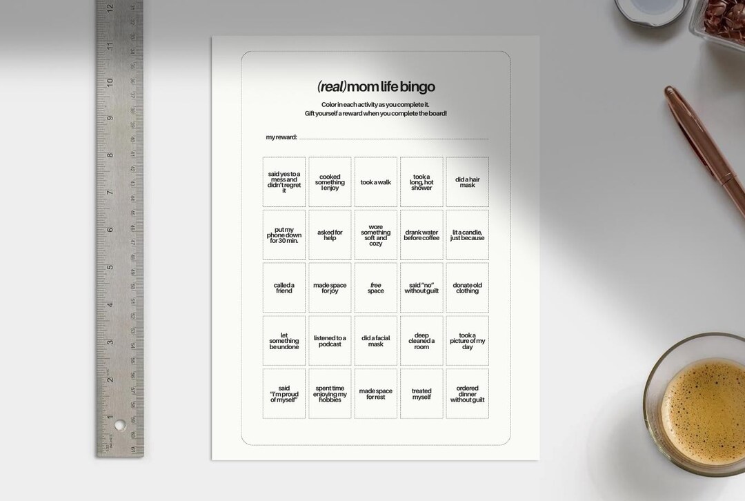 Real Mom Life Bingo | Printable Game for Moms | Funny, Relatable ...