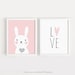 Pink Printable Nursery Wall Art Set of 4 Poster Baby Girl - Etsy