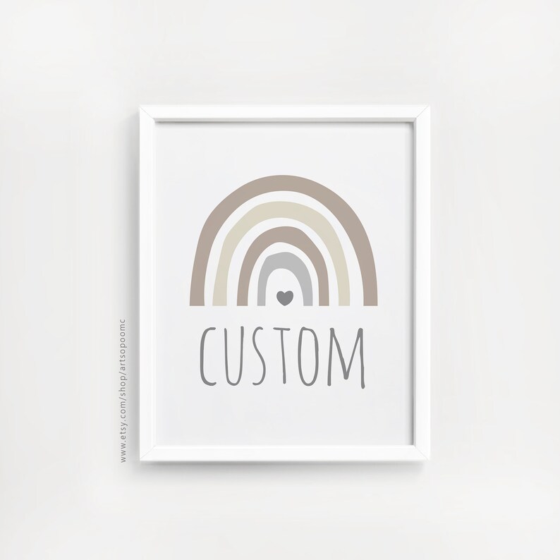 Custom Design Kids Room Name Sign Printable Name Art Baby | Etsy