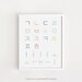 Printable Korean Alphabet Poster Hangul Study Poster Korea Gift Wall ...