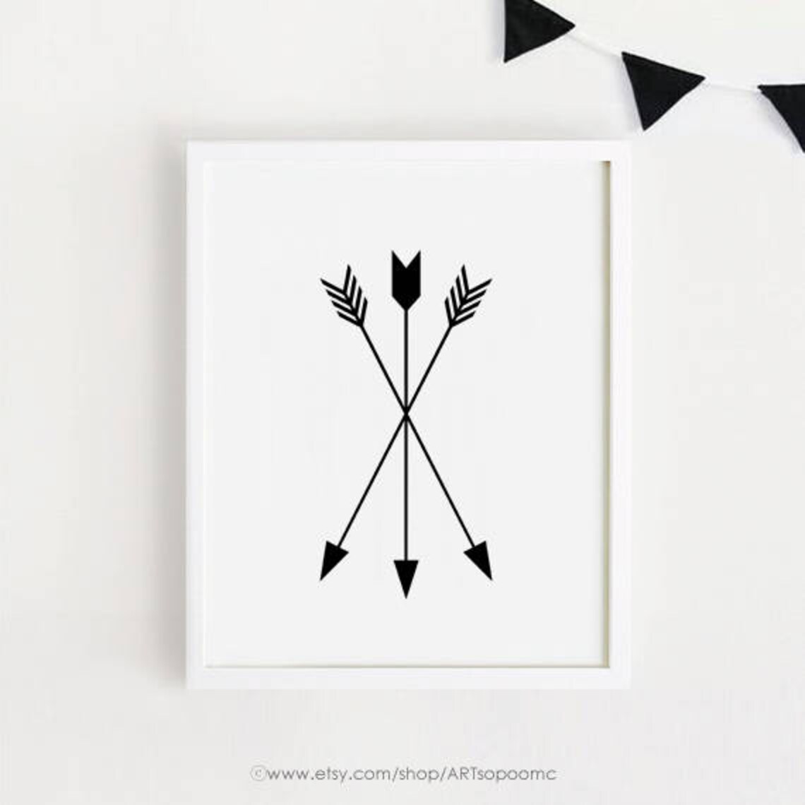 Arrow Wall Art INSTANT DOWNLOAD Printable Poster Simple - Etsy