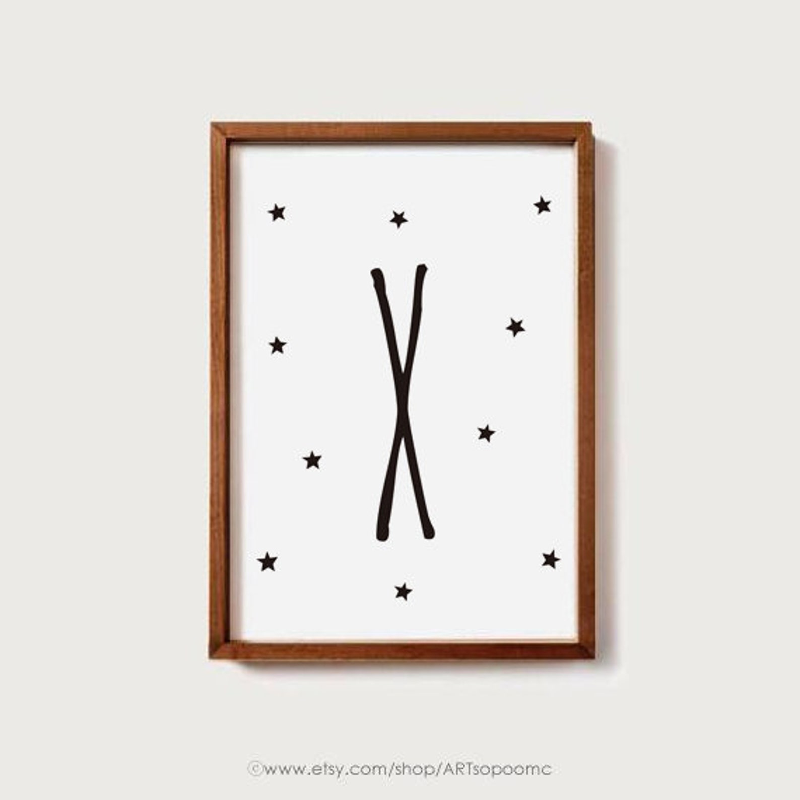 INSTANT DOWNLOAD Letter X Print Printable Wall Art Black and - Etsy