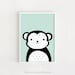 Bebe Monkey Poster Cute Kawaii Printable Art Kids Animal Illustration ...