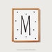 INSTANT DOWNLOAD Letter M Print Printable Nursery Art Black - Etsy