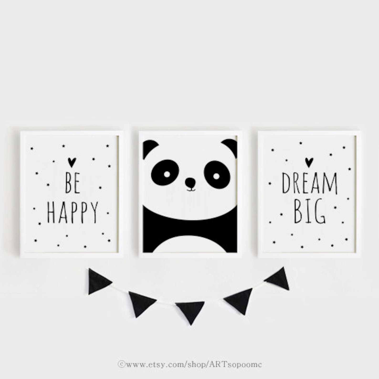 Printable Nursery Art Set of 3 Poster Baby Room Wall Art Kids - Etsy