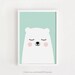 Printable Bear Art Poster Bebe Instant Download Baby Room - Etsy