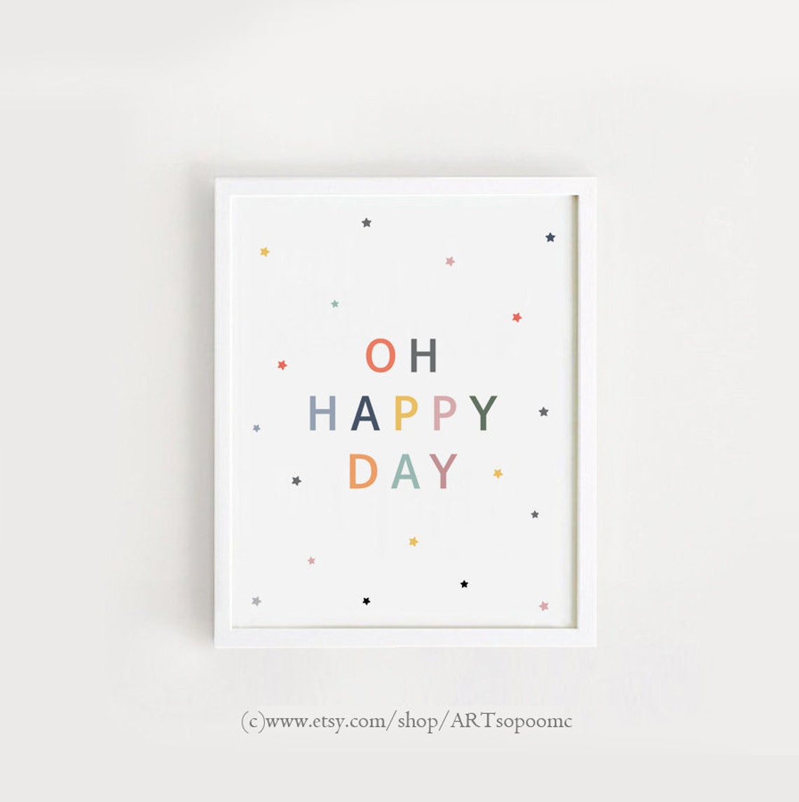 INSTANT DOWNLOAD Oh Happy Day Poster Printable Baby Room - Etsy