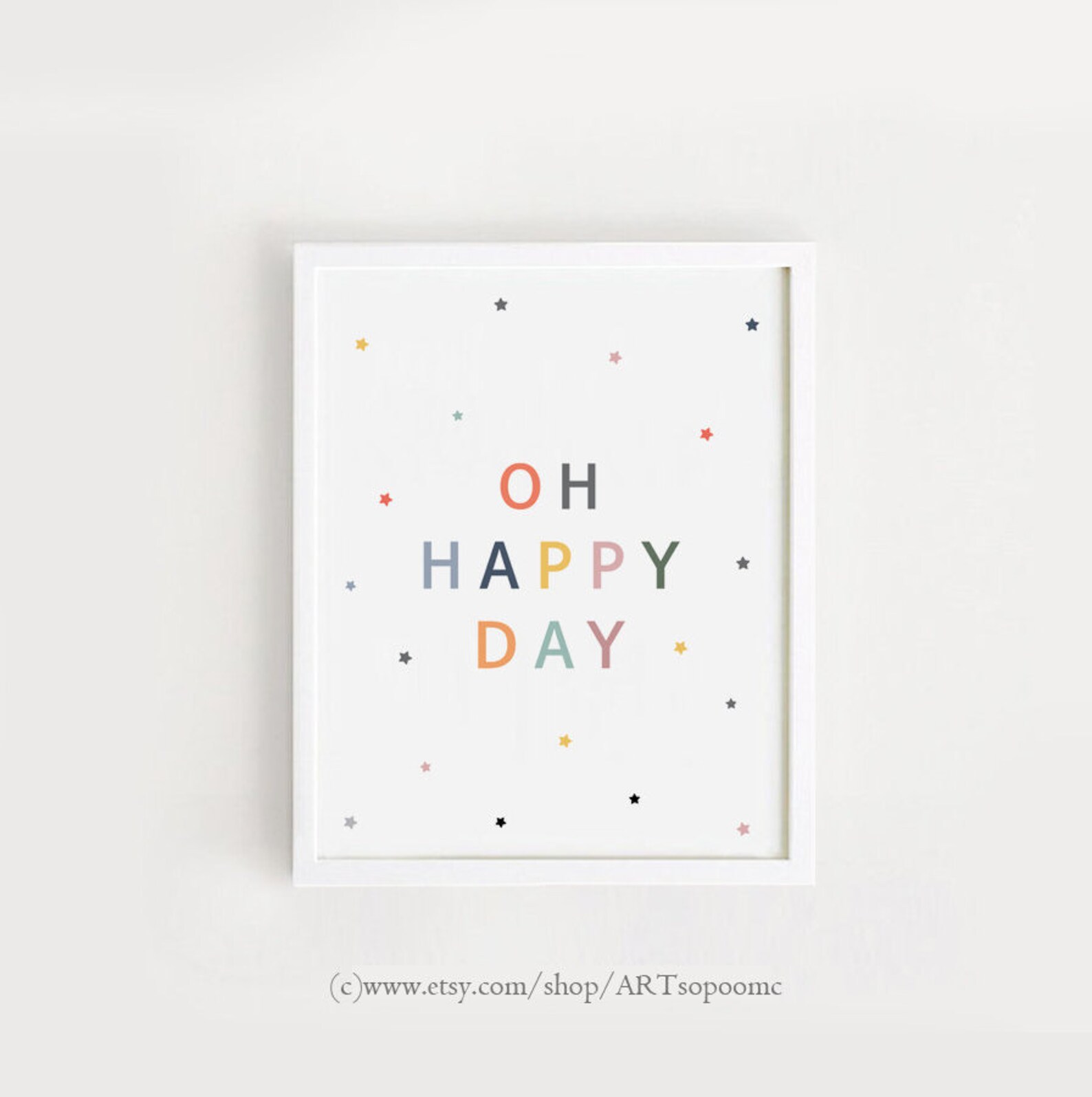 INSTANT DOWNLOAD Oh Happy Day Poster Printable Baby Room - Etsy