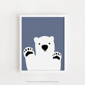 Printable - Bear Art Poster Bebe Instant Download Child Room Decor Cute ...