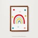 Printable Wall Art Rainbow Art Print Nursery Decor Baby Room Cute ...