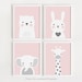 Printable Nursery Art Set of 4 Poster Baby Girls Room Wall Art Child ...