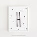 INSTANT DOWNLOAD Letter H Print Printable Nursery Art Black and White ...