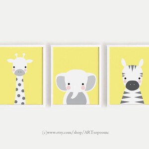 Printable Nursery Art Set of 3 Poster Baby Wall Art Kids Room Decor ...