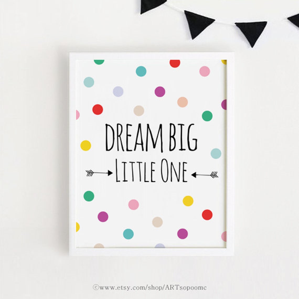 Printable Dream Big Little One Poster Cute Art for Baby Room | Etsy