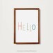 Printable Home Wall Art Hello Poster Cute Art Baby Room - Etsy