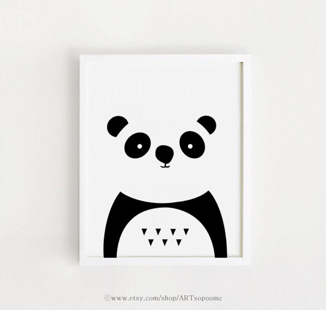 INSTANT DOWNLOAD Baby Panda Printable Wall Art Cute Kids | Etsy