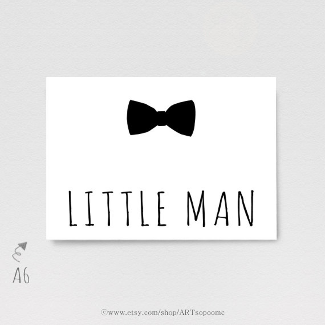 Little man printable art Baby boys room Sign Kawaii Poster | Etsy