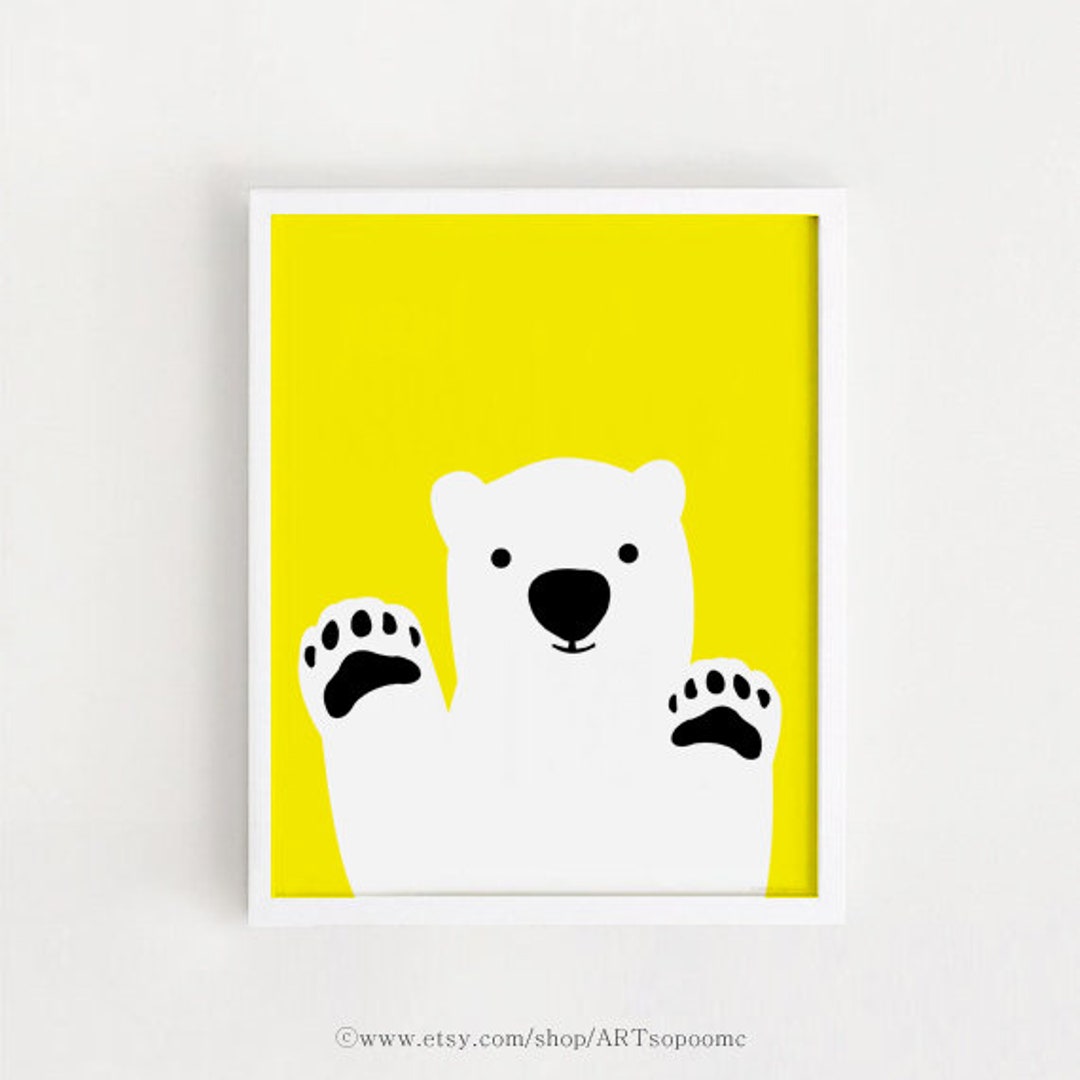 Instant Download Nursery Printable Wall Art Baby Bear Poster Cute Kids ...