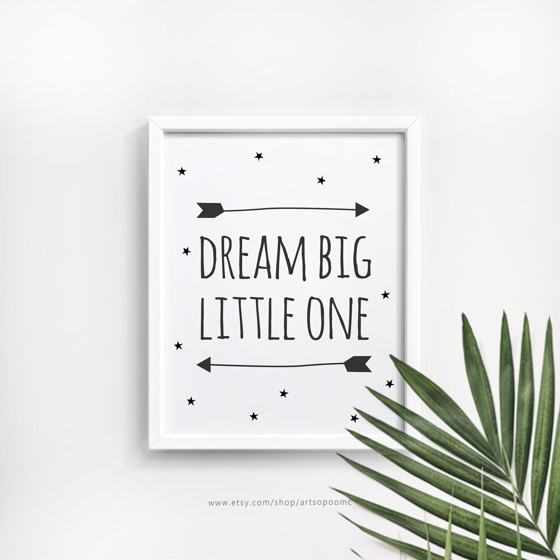 Printable Quotes Poster Dream Big Little One Black and White - Etsy