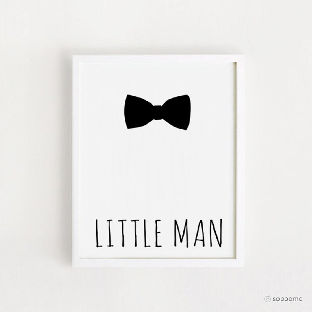 8x10 INSTANT DOWNLOAD - Little Man Printable Wall Art Cute Baby Wall ...