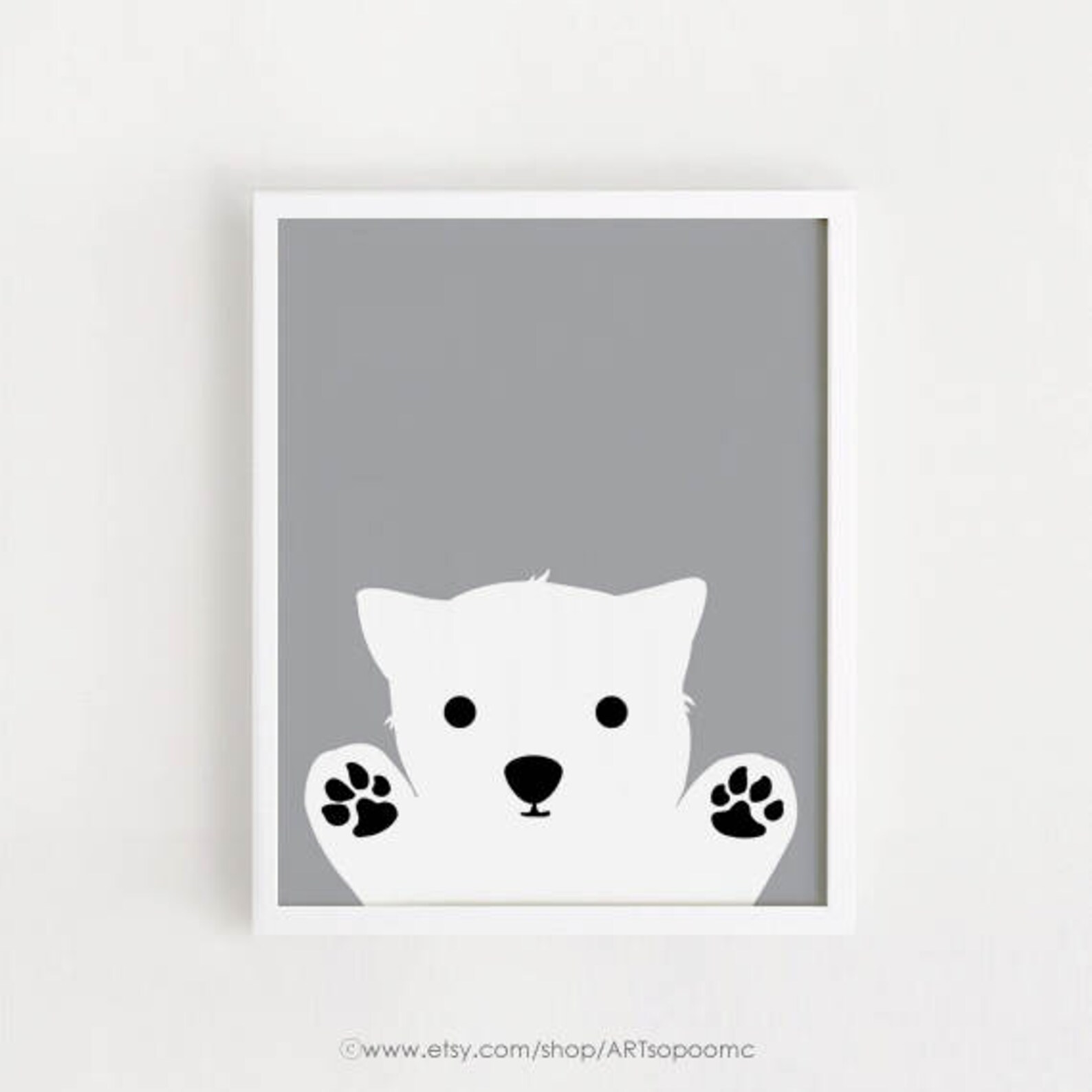 Printable Dog Art Poster Bebe INSTANT DOWNLOAD Kids Room Decor | Etsy