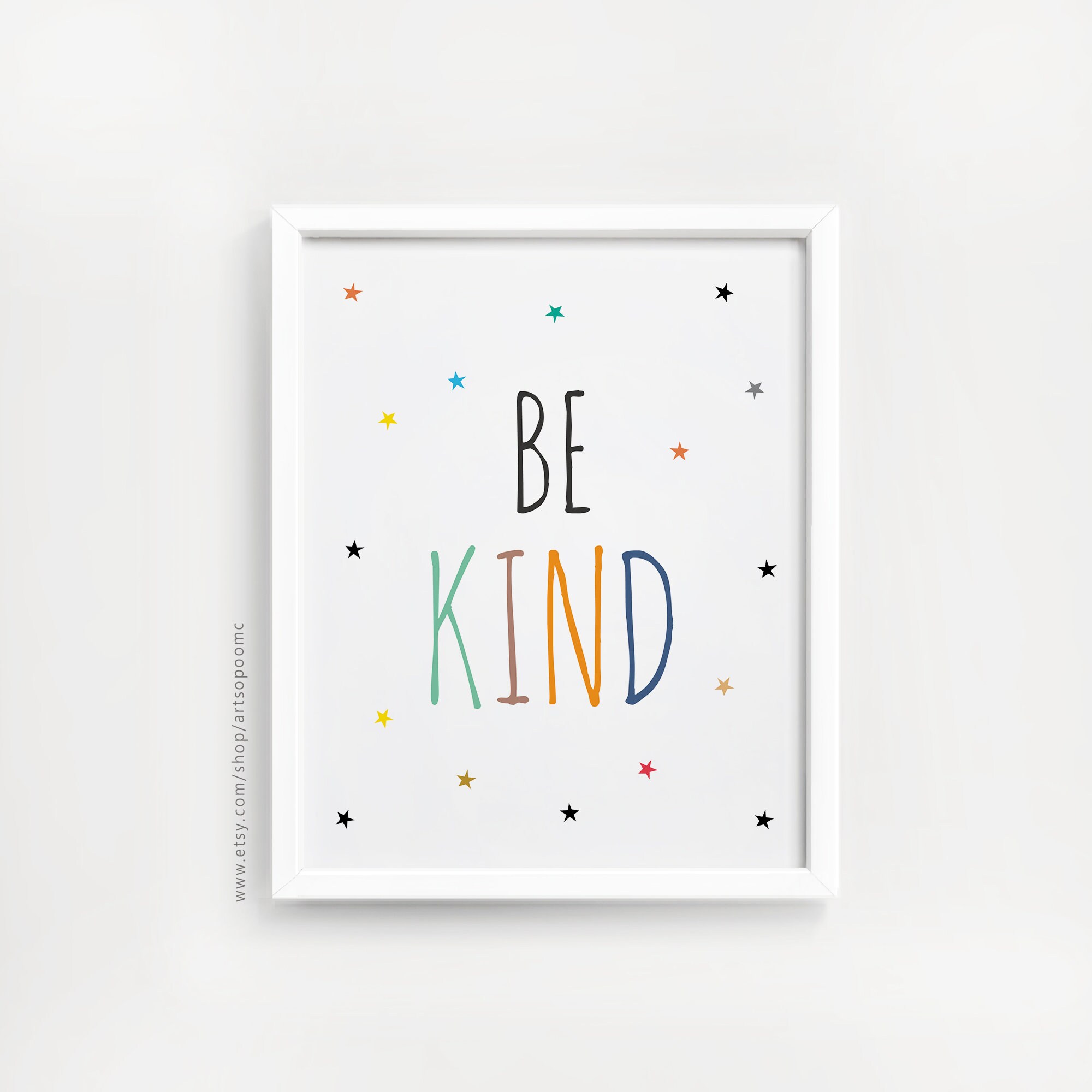 Instant Download Be Brave Be Kind Be You Be Happy Kids room | Etsy