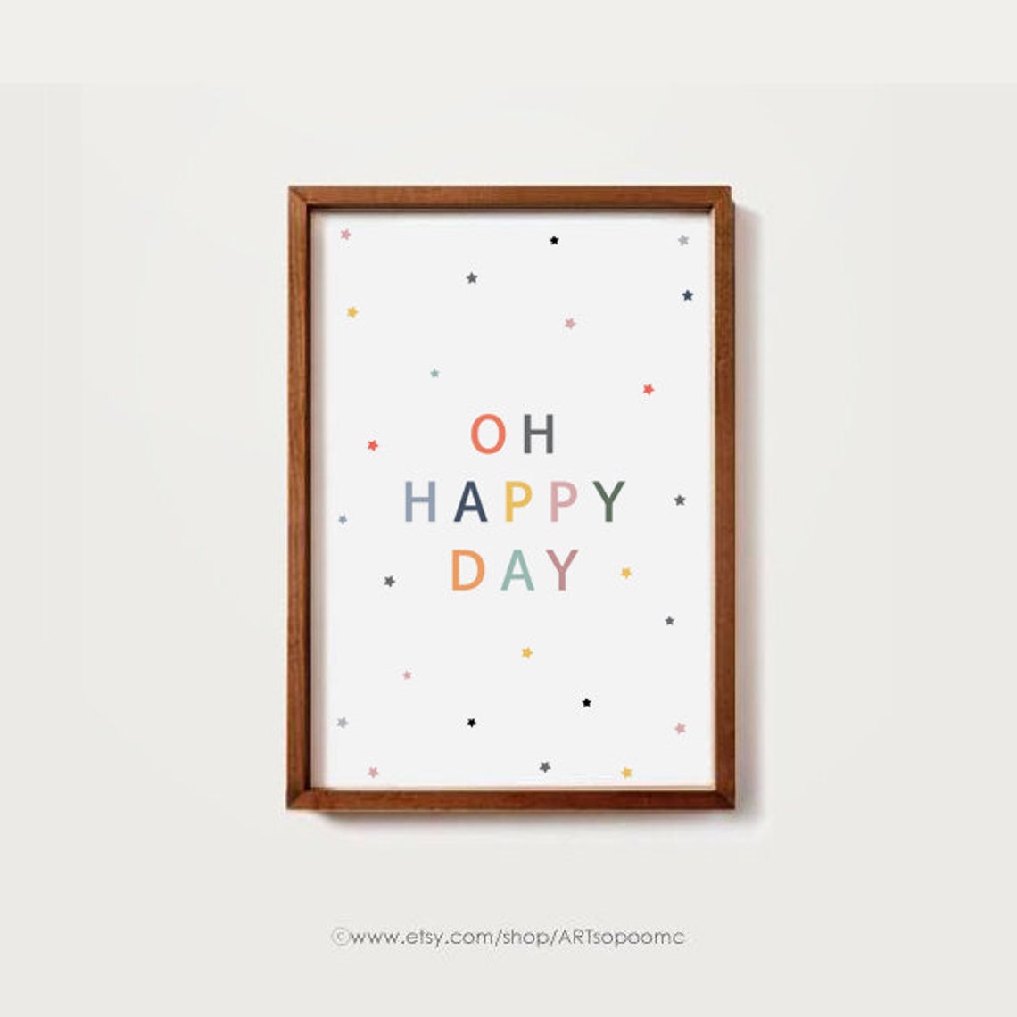 INSTANT DOWNLOAD Oh Happy Day Poster Printable Baby Room - Etsy
