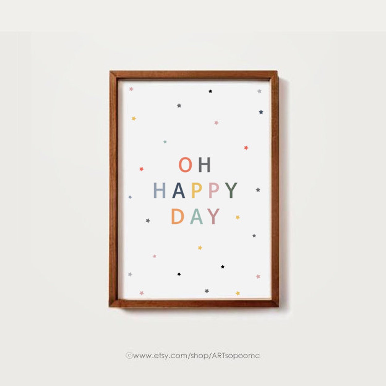 INSTANT DOWNLOAD Oh Happy Day Poster Printable Baby Room - Etsy