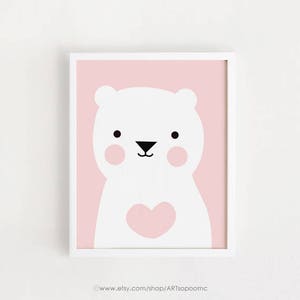 Printable Nursery Art Set of 4 Poster Baby Girls Room Wall Art Child ...