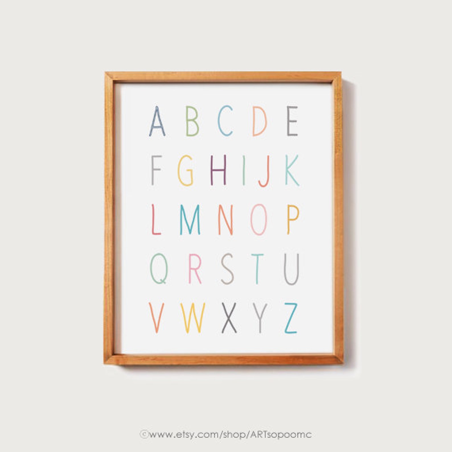 Printable ABC and 123 Alphabets and Numbers Poster Nursery - Etsy Australia