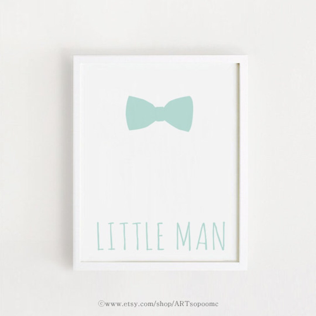 8x10 INSTANT DOWNLOAD Little Man Printable Wall Art Cute Baby Wall ...