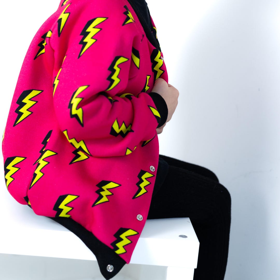 Pink Lightning Bolt Jacket - Etsy