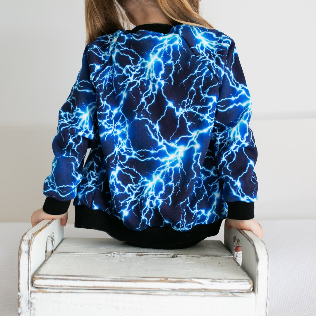 Unisex Baby & Toddler Jacket – Lightning Bolt Design, Unisex, UK Made ...