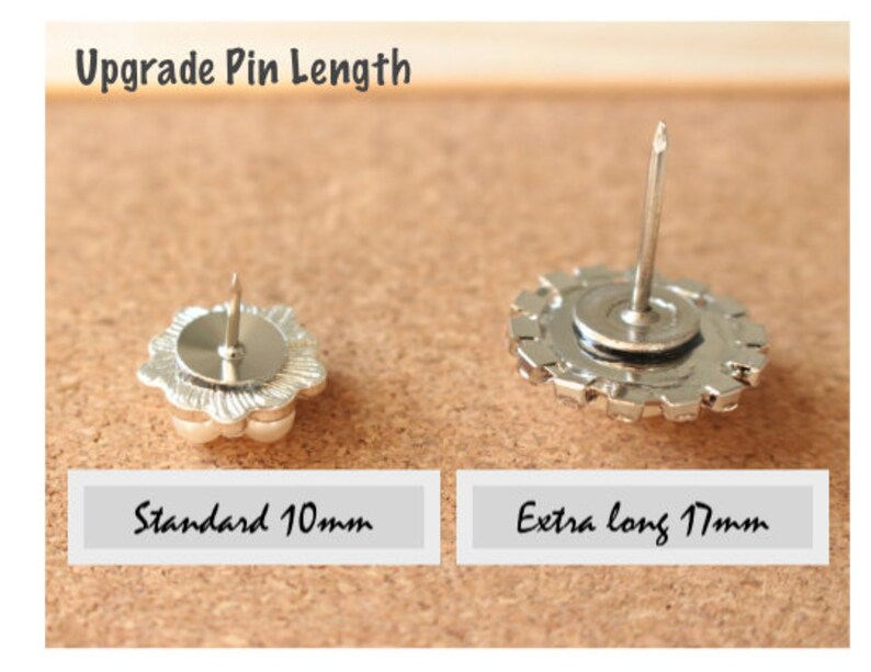 Extra Long Pin Length Upgrade From 10mm to 17mm, Extra Long Tacks ...
